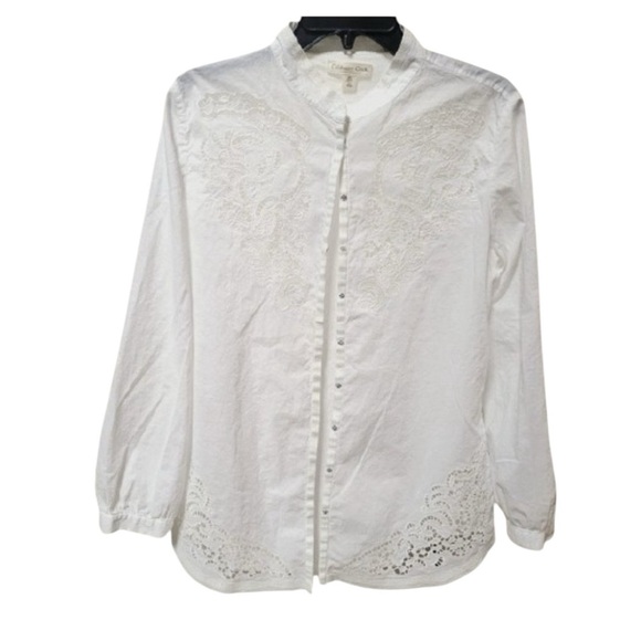 Coldwater Creek | Tops | Cold Water Creek Snap Front Blouse | Poshmark